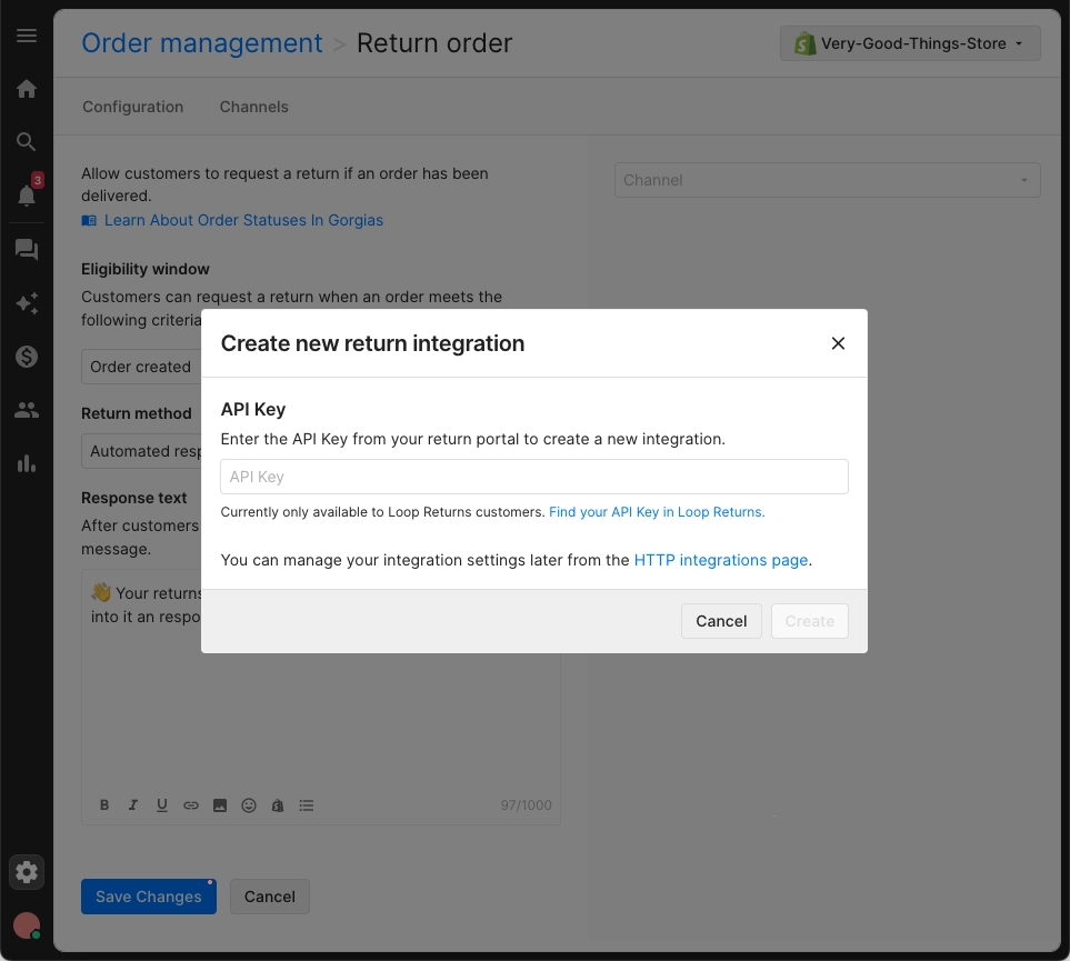 Set up a return flow with Order Management